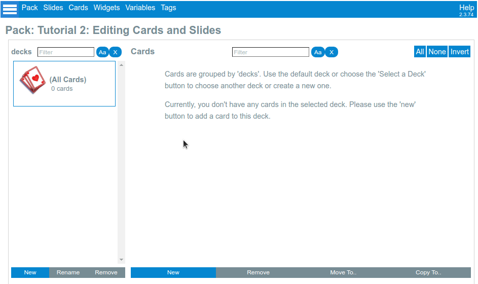 Virtual Materials Toolset: Tutorial 2: Editing Cards – UnitusTI Help Center