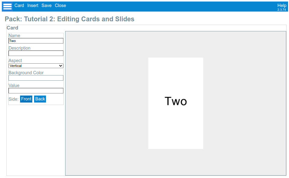 Virtual Materials Toolset: Tutorial 2: Editing Cards – UnitusTI Help Center